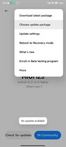 How to install MIUI updates manually / early - Xiaomiui.Net
