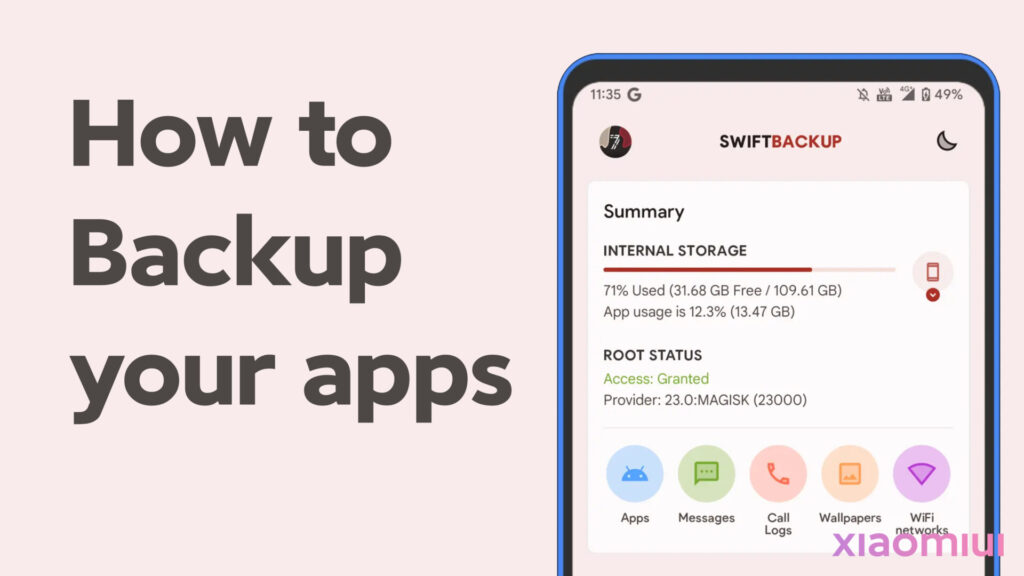 How to backup your apps using Swift Backup and Migrate - Xiaomiui.Net