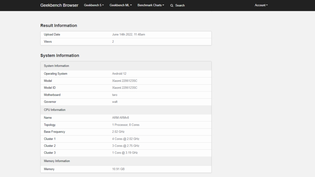 Xiaomi 12S Spotted on GeekBench with Snapdragon 8+ Gen 1 - Xiaomiui.Net