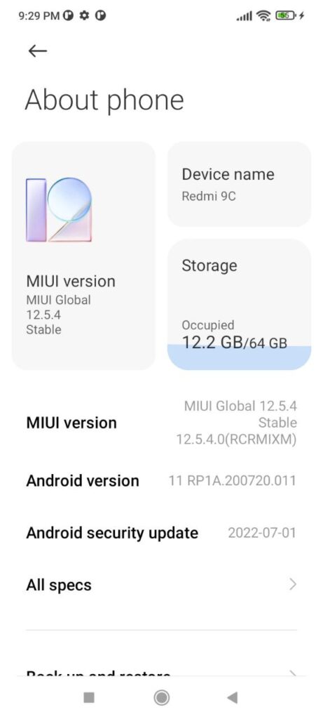 Redmi 9C MIUI 12.5 Update: Released for Global - Xiaomiui.Net