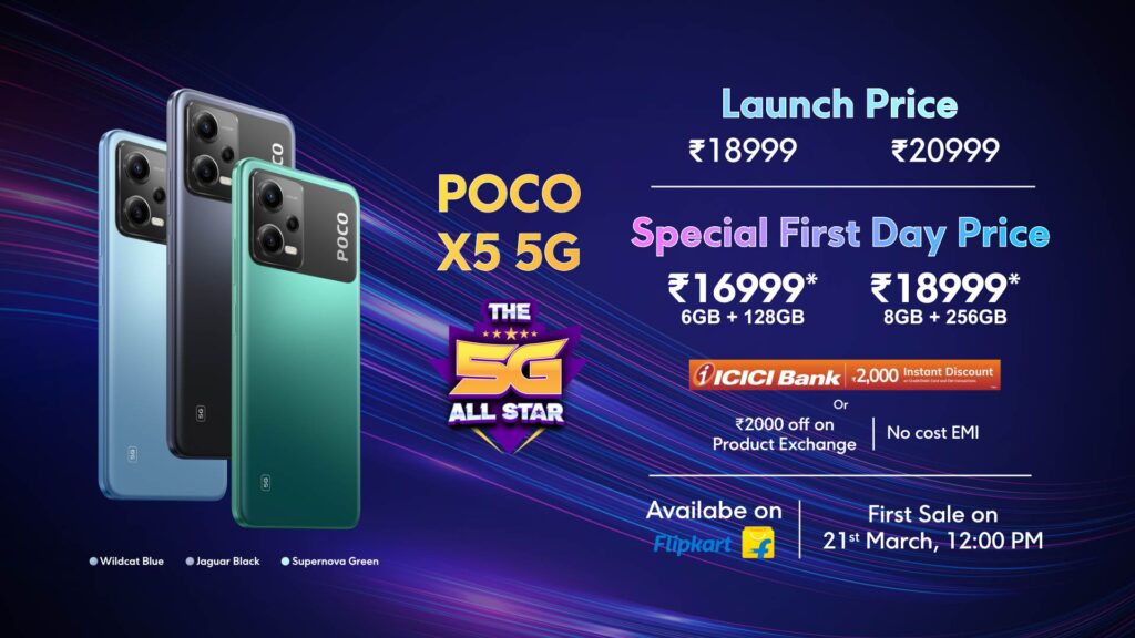 POCO X5 5G just launched in India, starts at Rs. 16,999! - Xiaomiui.Net