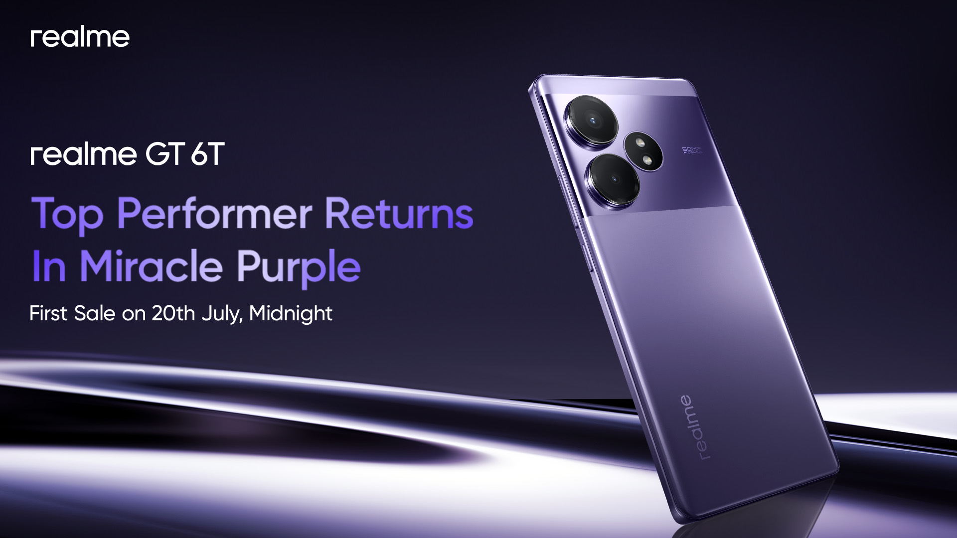 Realme GT 6T now comes in Miracle Purple color in India - Xiaomiui.Net