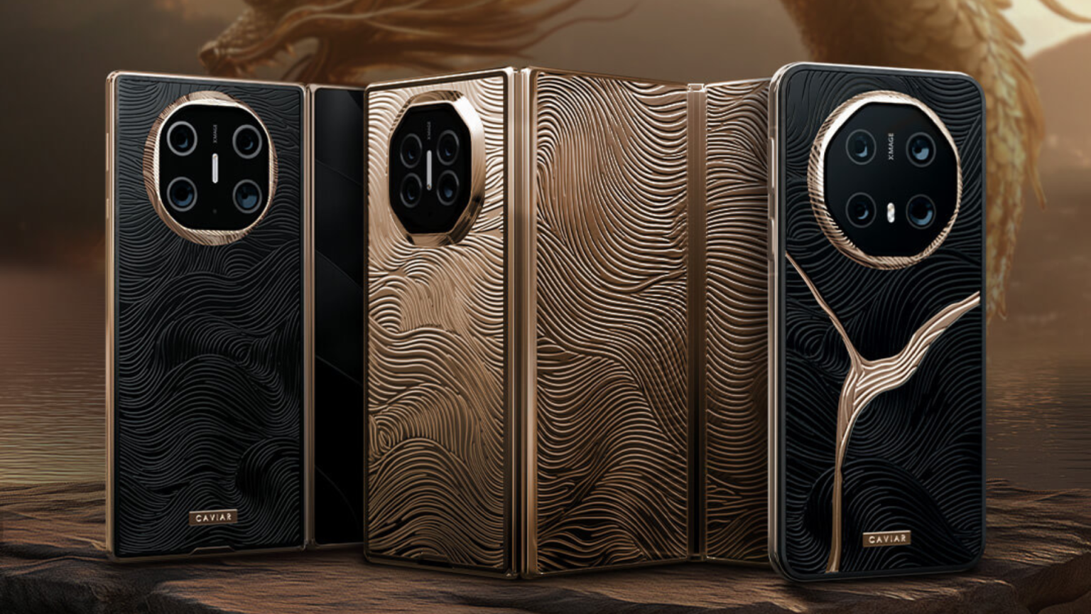 Caviar unveils Huawei Mate 70 RS Huang He, Huawei Mate X6 Forged Dragon ...