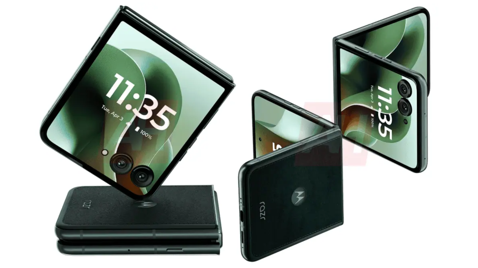 Motorola Razr+ 2025 render leaks dark green colorway, design - Xiaomiui.Net