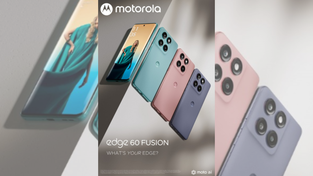Flipkart reveals Motorola Edge 60 Fusion's design, colors - Xiaomiui.Net