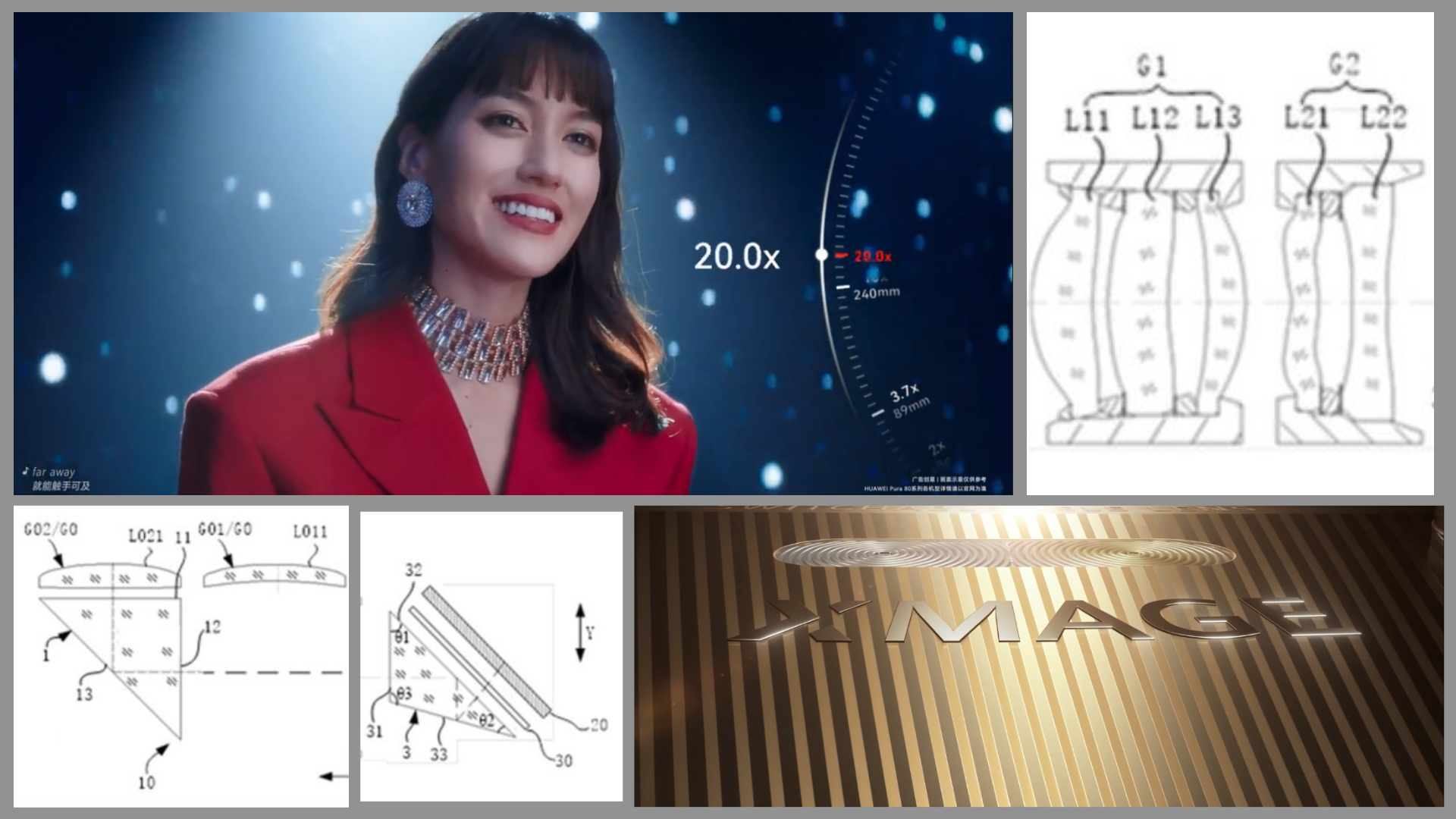 Patente mostra teleobjetivas 'comutáveis' do Huawei Pura 80 Ultra ...