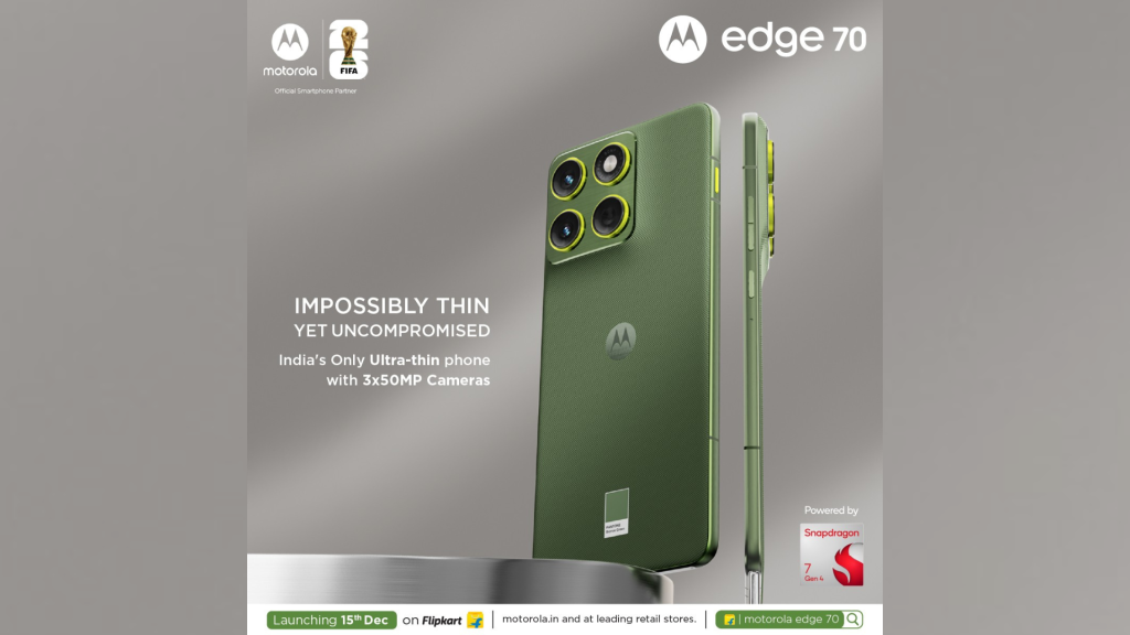Motorola Edge 70 confirmed for December 15 debut in India - Xiaomiui.Net
