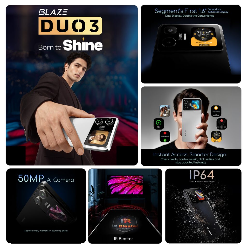 Lava Blaze Duo 3 debuts with Dimensity 7060, rear display - Xiaomiui.Net